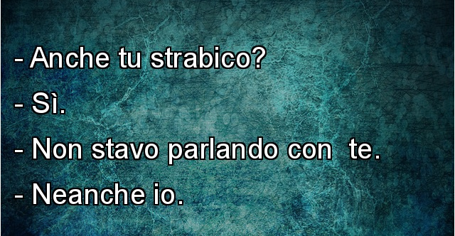 Anche tu strabico | BESTI.it - immagini divertenti, foto, barzellette ...